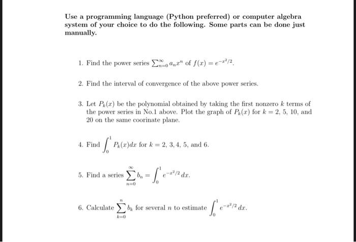 Solved Use A Programming Language Python Preferred Or
