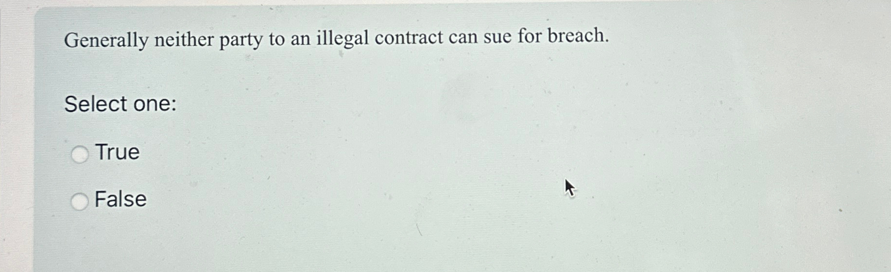 Solved Generally neither party to an illegal contract can | Chegg.com