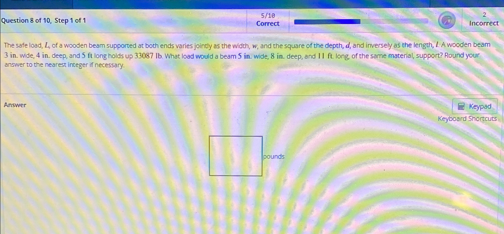 Solved Question 8 of 10 , Step 1 of | Chegg.com Solved Question 8 of 10 , Step 1 of | Chegg.com