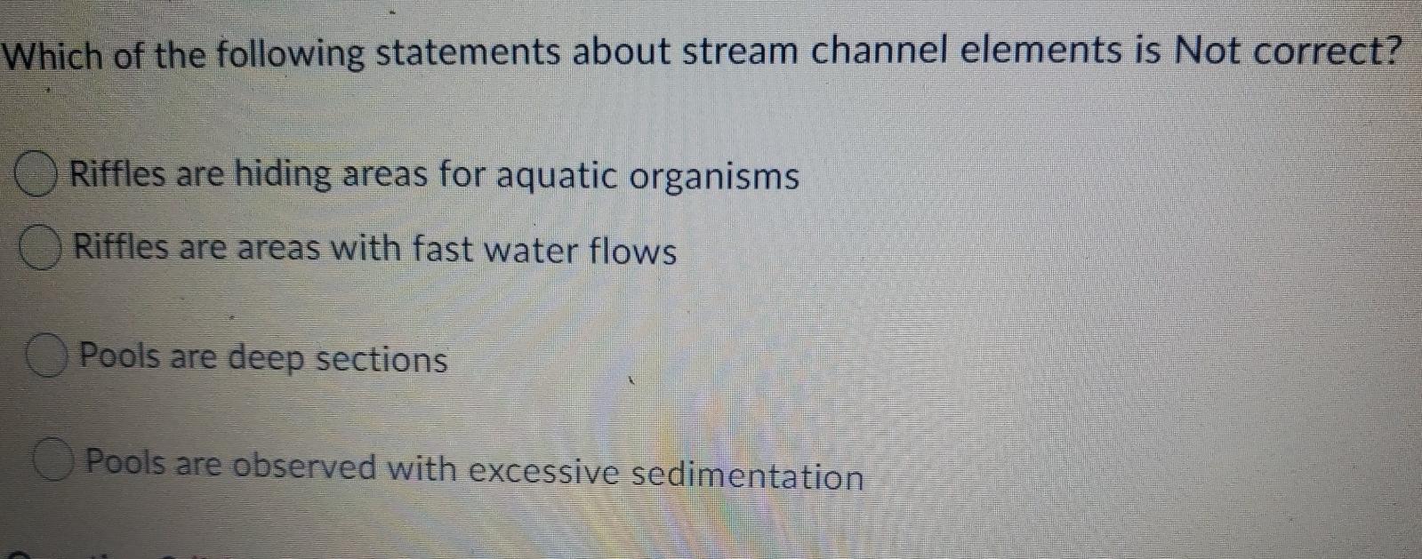 Solved Which of the following statements about stream | Chegg.com