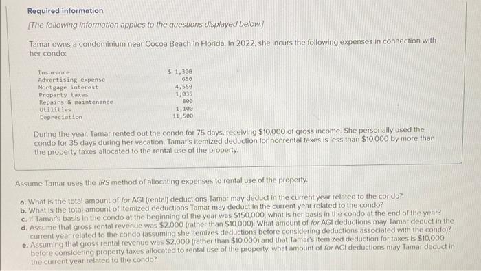 Solved Required information [The following information | Chegg.com