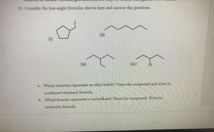 Solved 10. Consider the line-angle formulas shown here and | Chegg.com