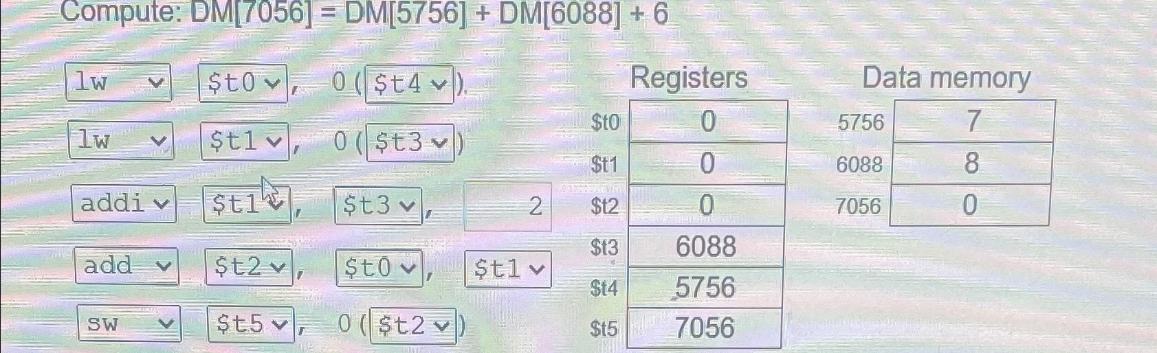Solved Compute: DM[7056] = ﻿DM[5756] + | Chegg.com