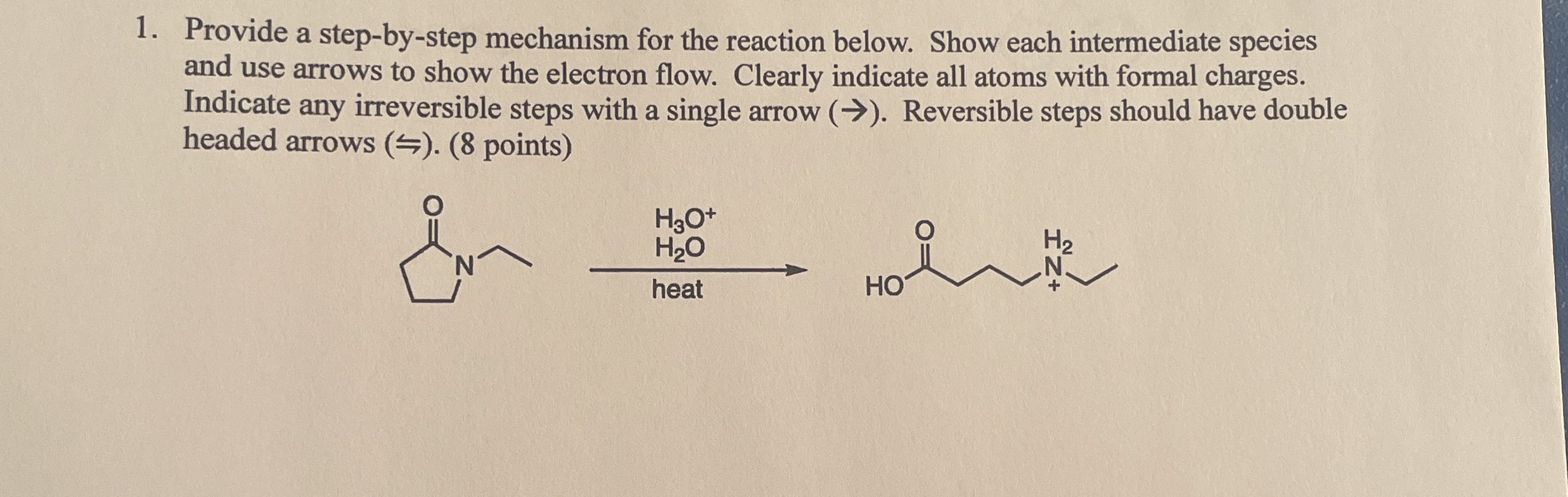 Solved Provide a step-by-step mechanism for the reaction | Chegg.com