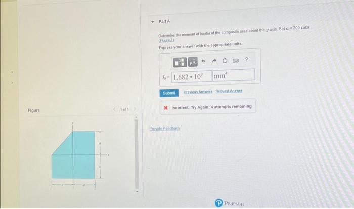 Solved determine the moment of inertia of the composite area | Chegg.com