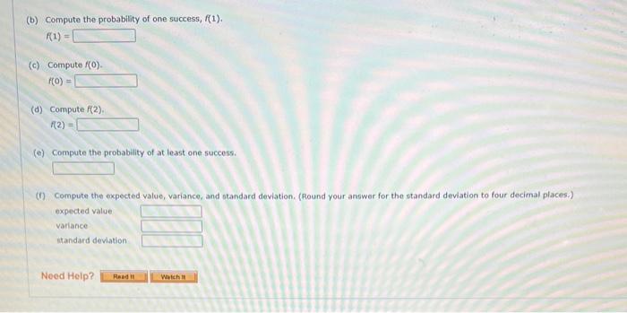 Solved Consider a binomial experiment with two trials and | Chegg.com