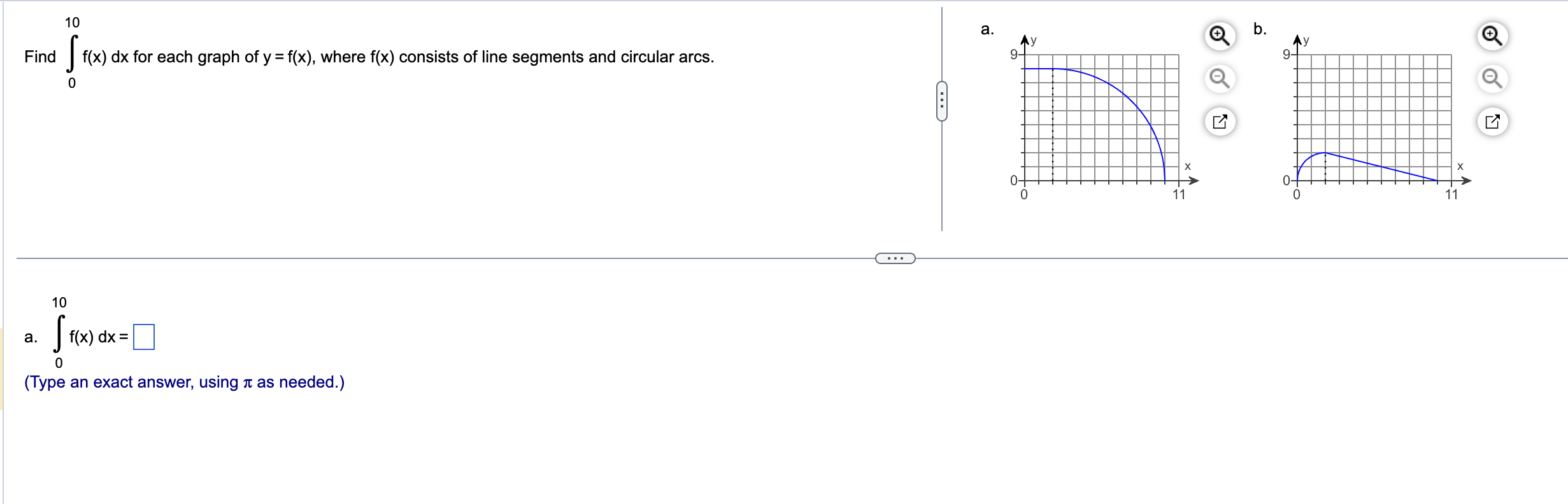 Solved Find ∫010f(x)dx ﻿for each graph of y=f(x), ﻿where | Chegg.com