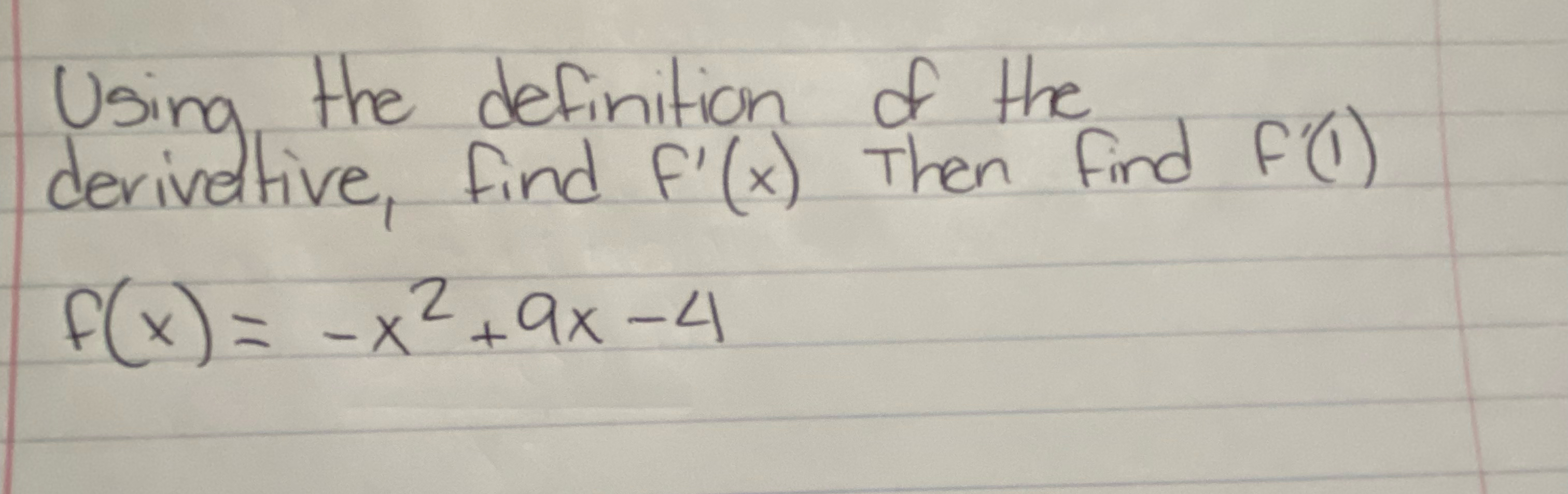 Solved Using the definition of the derivative, find F'(x) | Chegg.com