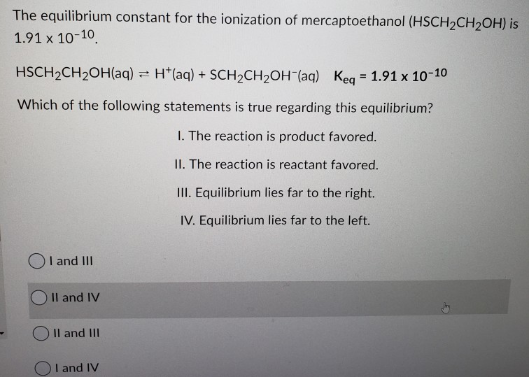 Solved The equilibrium constant for the ionization of | Chegg.com