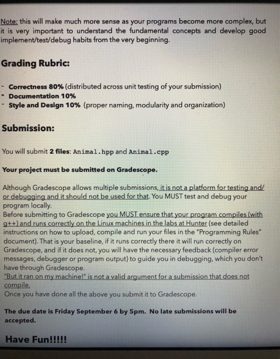 Solved Project 2: Inheritance Project will build on Project1 | Chegg.com