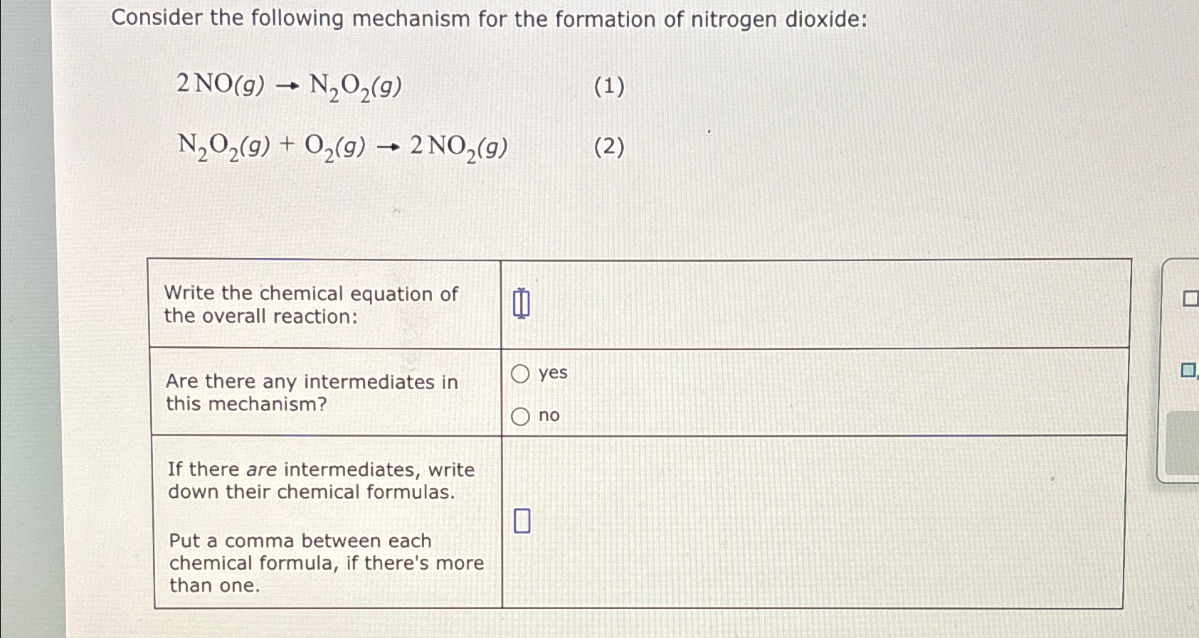 Solved Consider the following mechanism for the formation of | Chegg.com