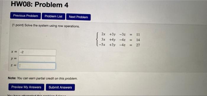 Solved HW08: Problem 5 Previous Problem Problem List Next | Chegg.com