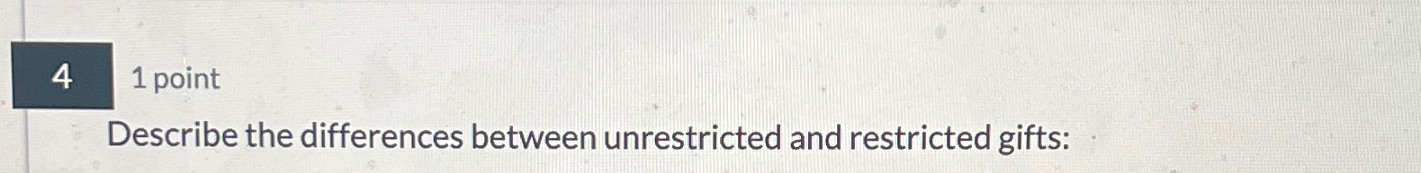 Solved 41 ﻿pointDescribe the differences between | Chegg.com