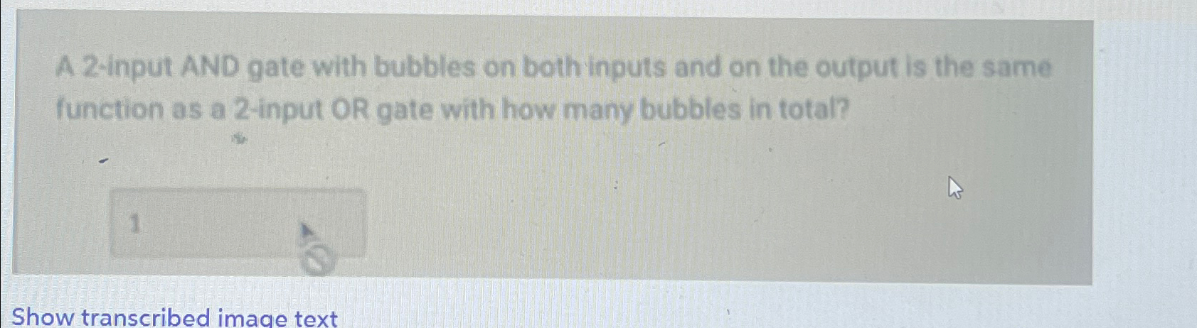 Solved A 2-input AND gate with bubbles on both inputs and on | Chegg.com