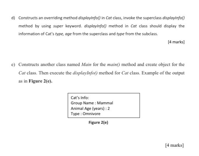 Solved QUESTION 2 Question 2 covered about class, objects, | Chegg.com
