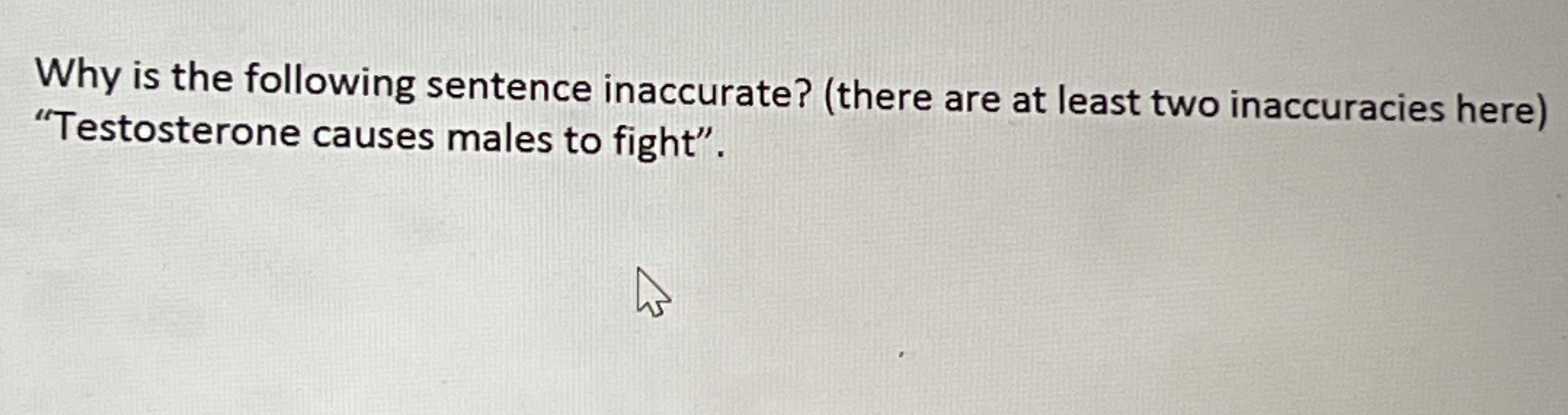 Solved Why is the following sentence inaccurate? (there are | Chegg.com