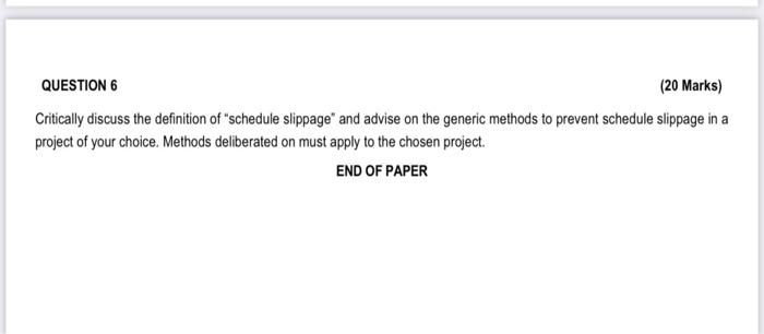 Solved QUESTION 6 (20 Marks) Critically discuss the | Chegg.com