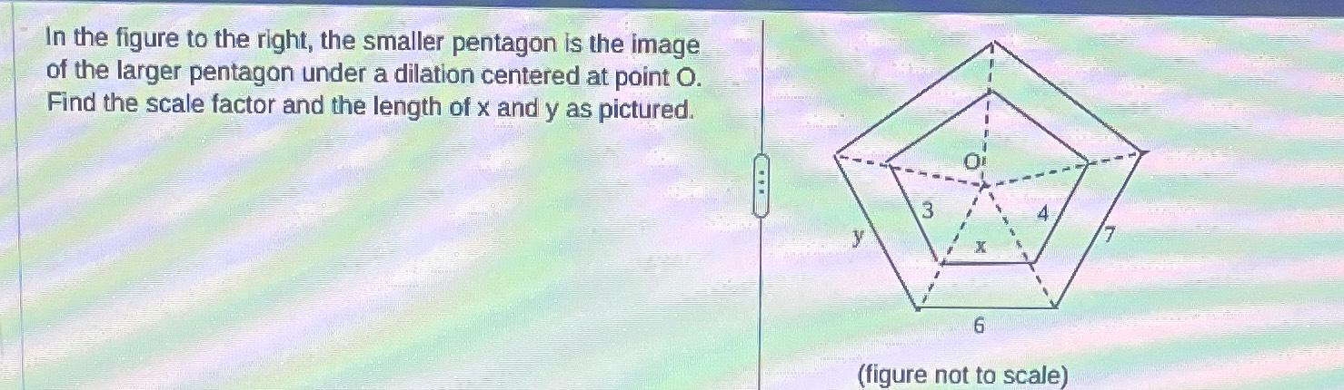 Solved In the figure to the right, the smaller pentagon is | Chegg.com