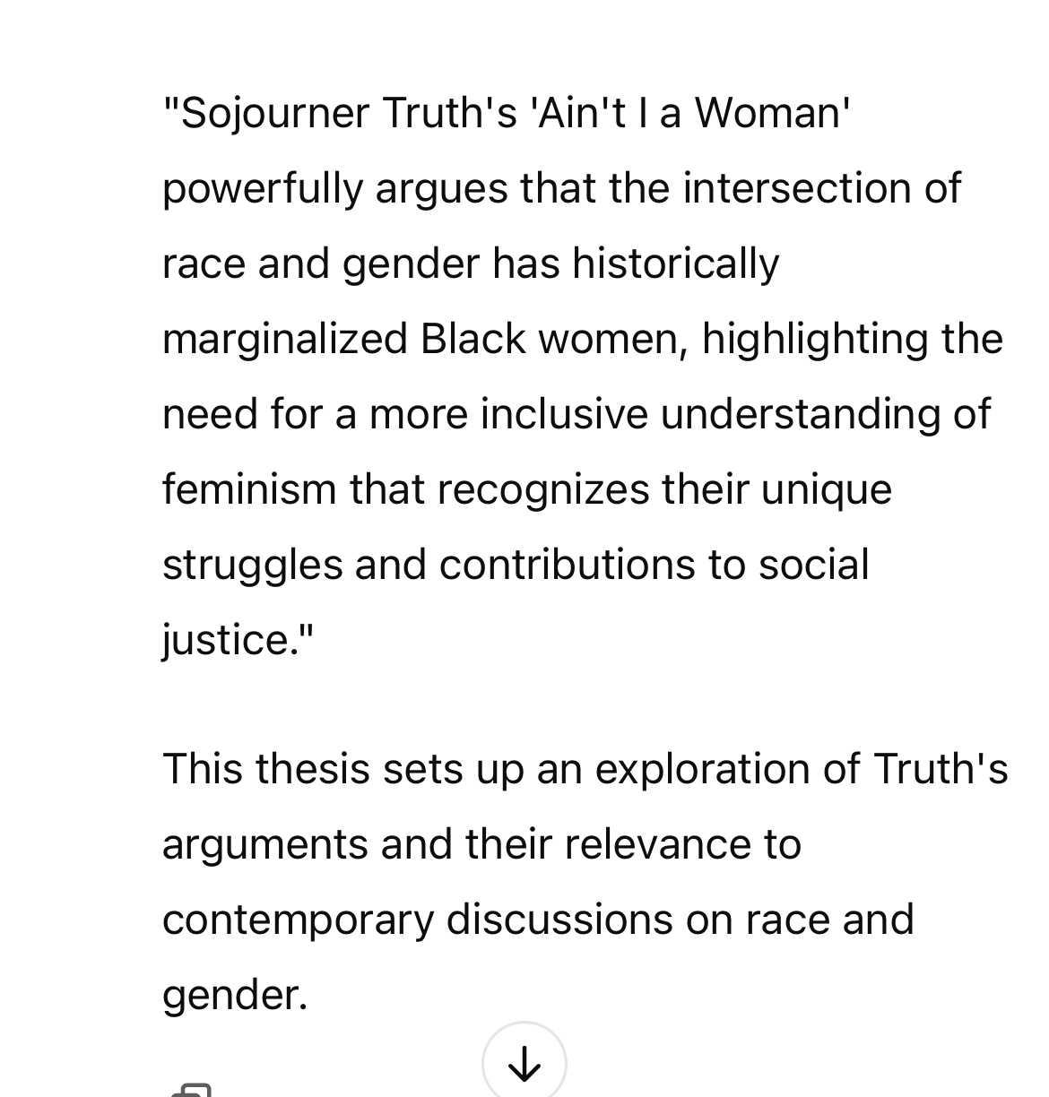 Solved "Sojourner Truth's 'Ain't I a Woman'powerfully argues | Chegg.com