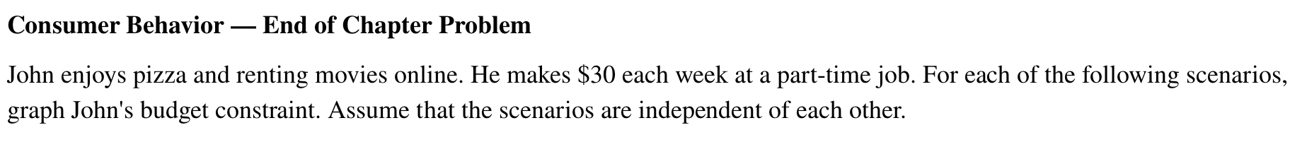 Solved Consumer Behavior - ﻿End of Chapter ProblemJohn | Chegg.com