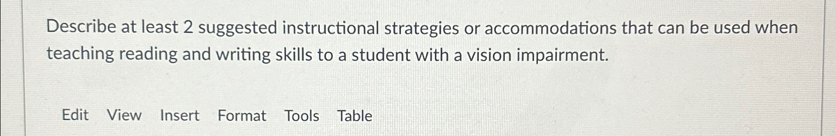 Solved Describe at least 2 ﻿suggested instructional | Chegg.com
