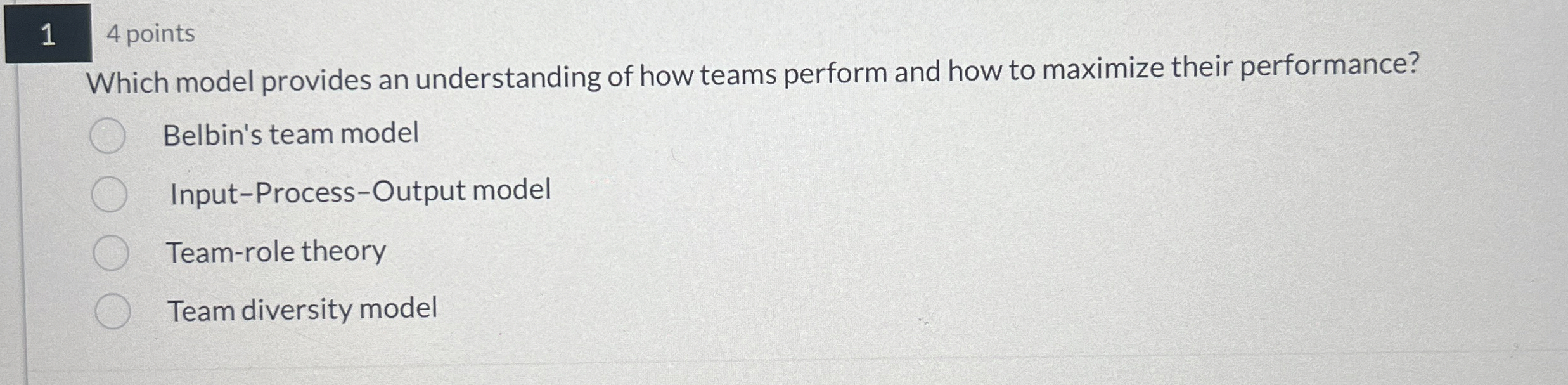 Solved 14 ﻿pointsWhich model provides an understanding of | Chegg.com