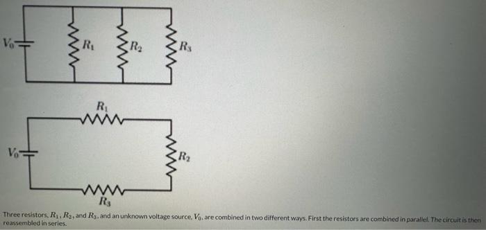 Solved Three resistors, R1,R2, and R3, and an unknown | Chegg.com