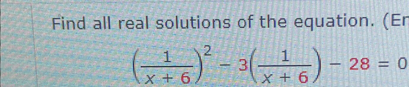 Solved Find all real solutions of the | Chegg.com