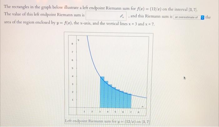Solved The rectangles in the graph below illustrate a left | Chegg.com