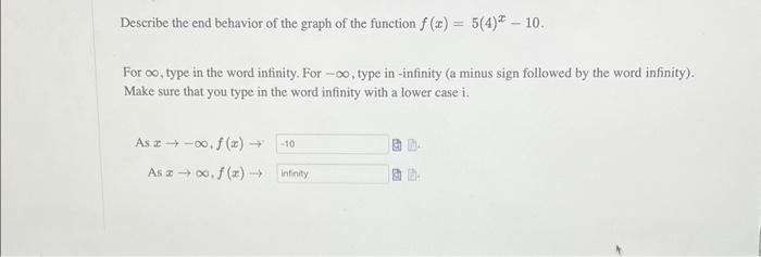 Solved Describe the end behavior of the graph of the | Chegg.com