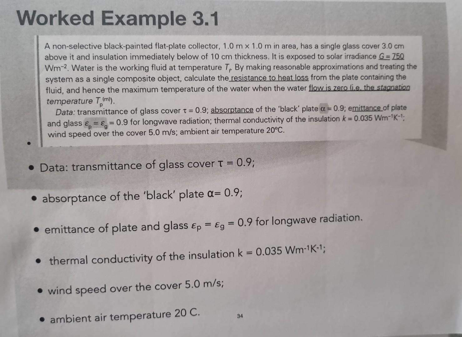 Solved Worked Example 3.1 A non-selective black-painted | Chegg.com