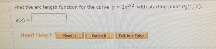Solved Find the arc length function for the curve y = 2x3/2 | Chegg.com