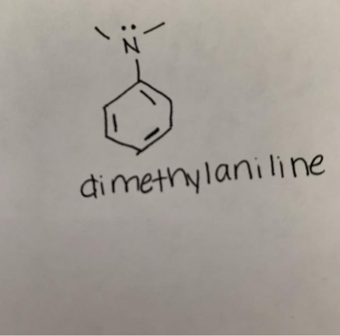 Solved please draw 3 resonance structures of dimethylaniline | Chegg.com