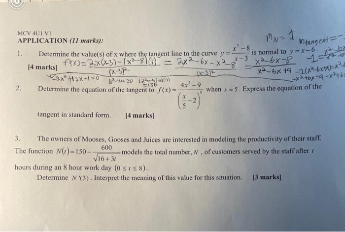 Solved Calculus Grade 12 doing practice tests to prep for | Chegg.com