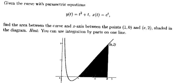 Solved Given the curve with parametric | Chegg.com