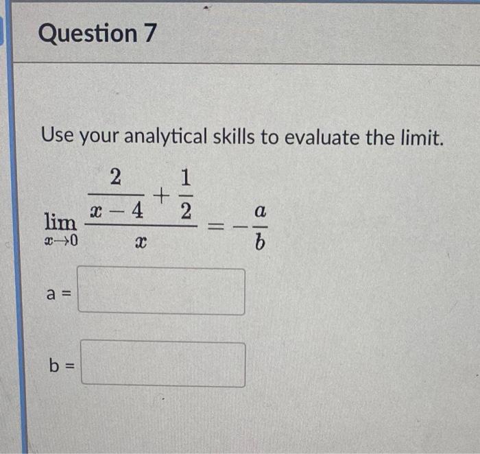 Solved Use your analytical skills to evaluate the limit. | Chegg.com