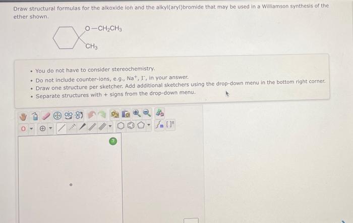 Solved Draw structural formulas for the alkoxide ion and the | Chegg.com