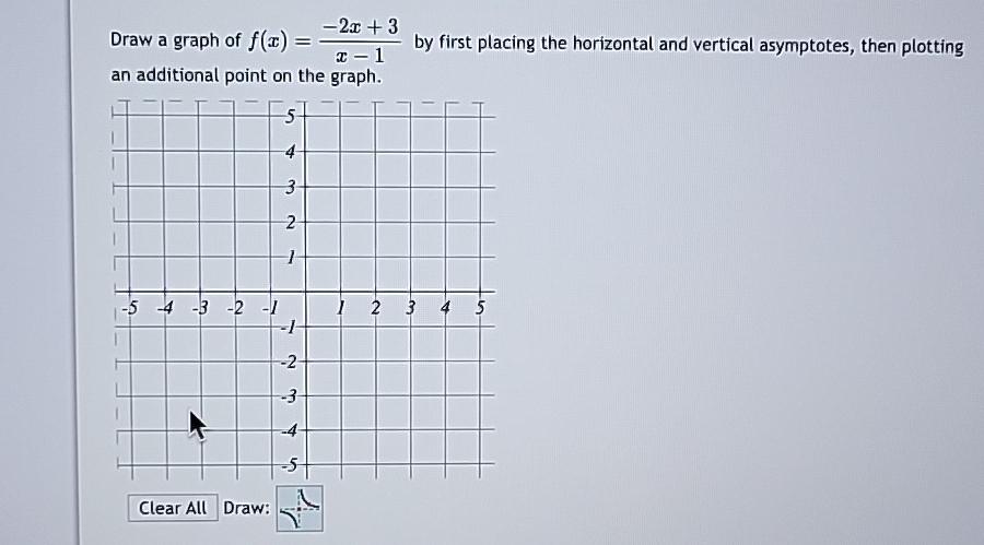 Solved Draw a graph of f(x)=-2x+3x-1 ﻿by first placing the | Chegg.com