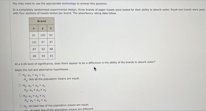 Solved You may need to use the appropriate technology to | Chegg.com