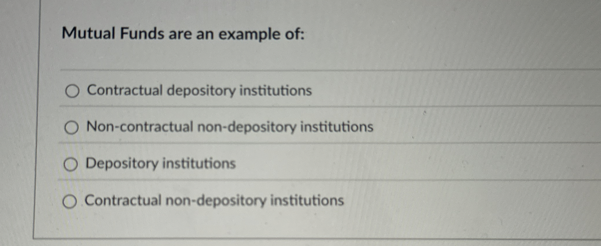 Solved Mutual Funds are an example of:Contractual depository | Chegg.com