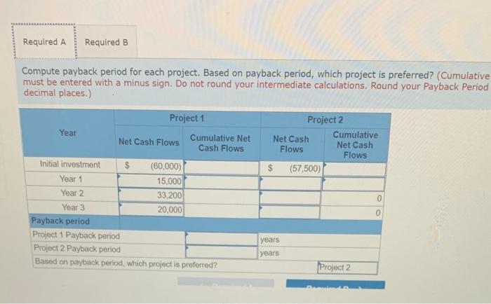 Solved Gonzalez Company is considering two new projects with | Chegg.com