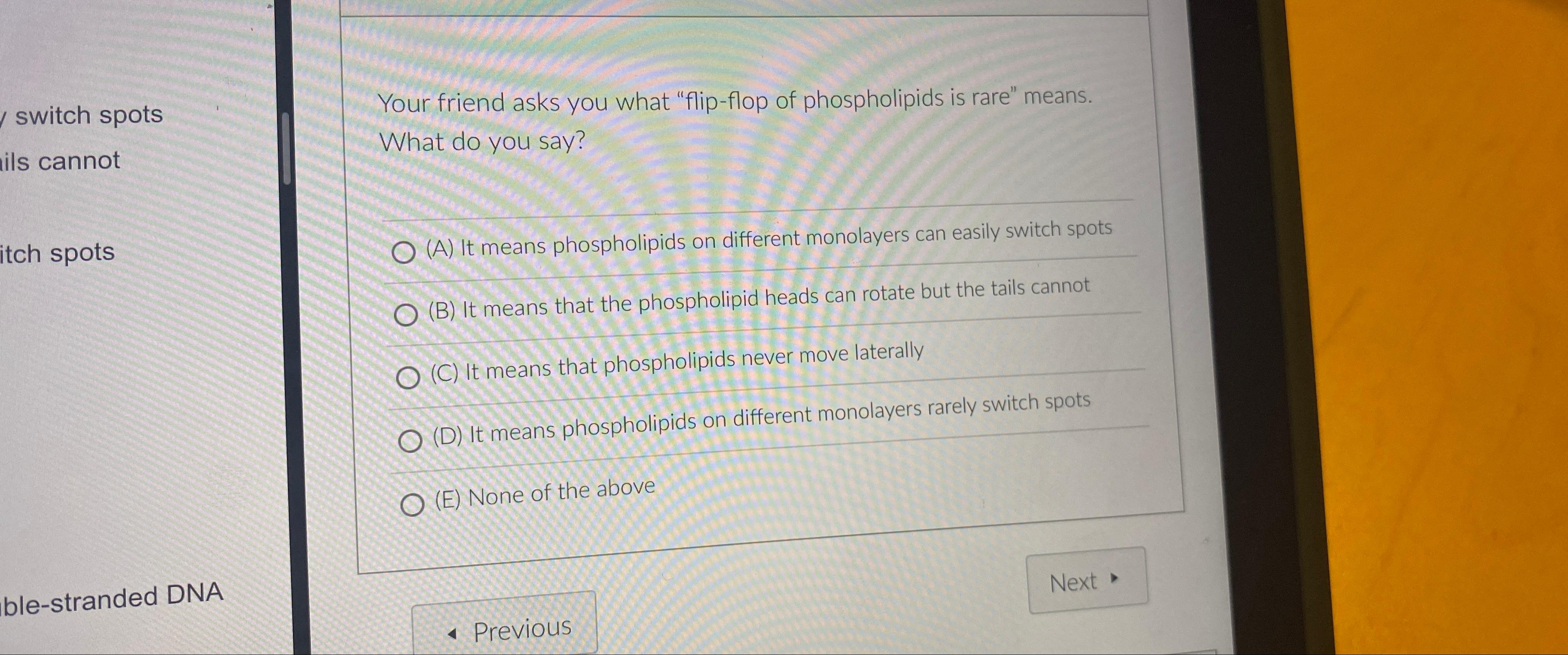 Solved switch spots ils cannotitch spots(A) ﻿It means | Chegg.com