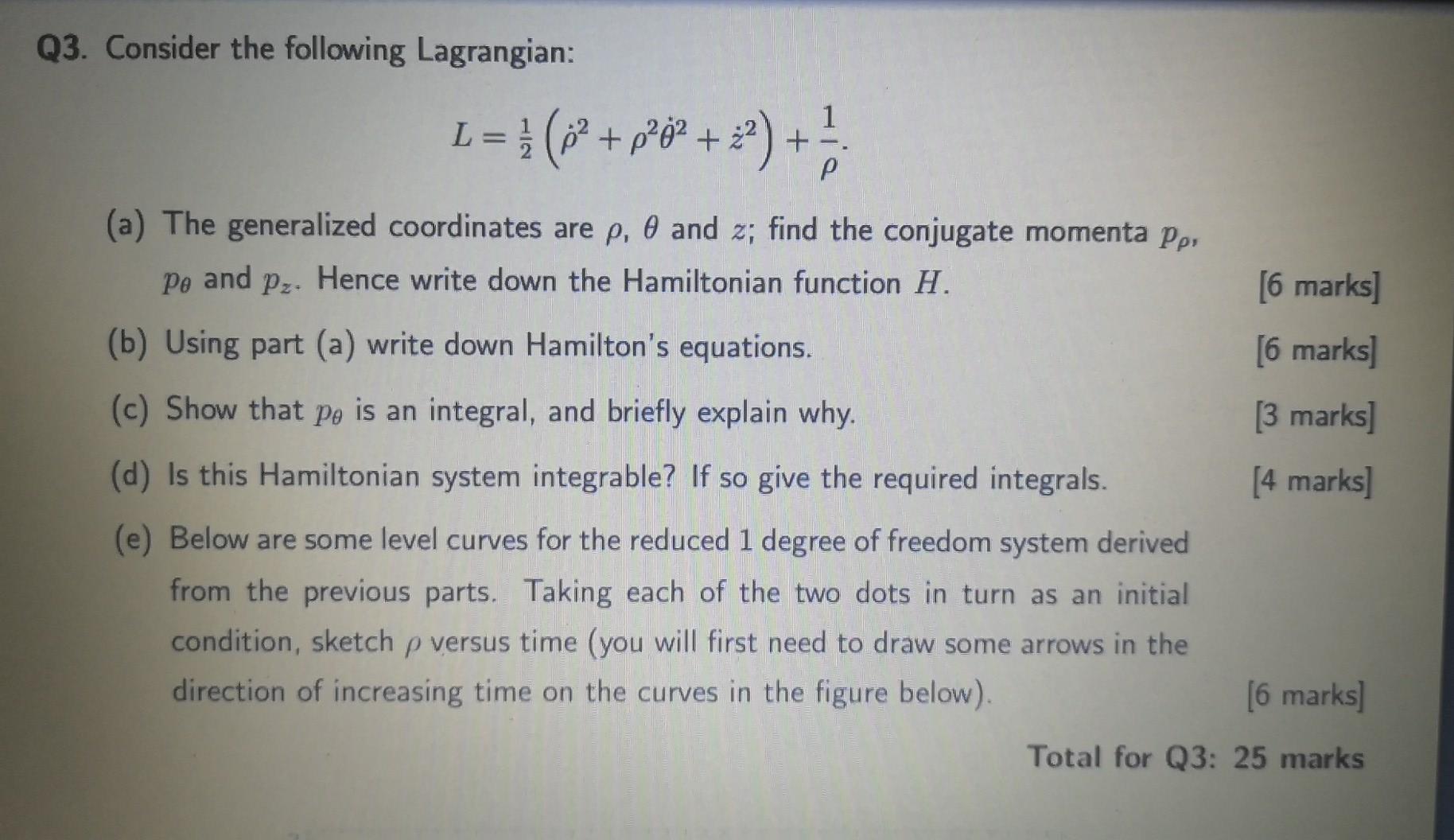 Solved Q3. Consider the following Lagrangian: 1 L = }(8 | Chegg.com Solved Q3. Consider the following Lagrangian: 1 L = }(8 | Chegg.com