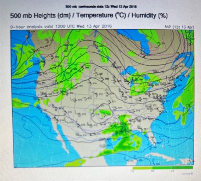 500mb chart This chart provides the upper level | Chegg.com