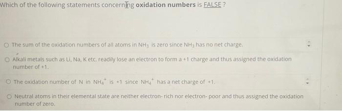 Solved Which of the following statements concerning | Chegg.com