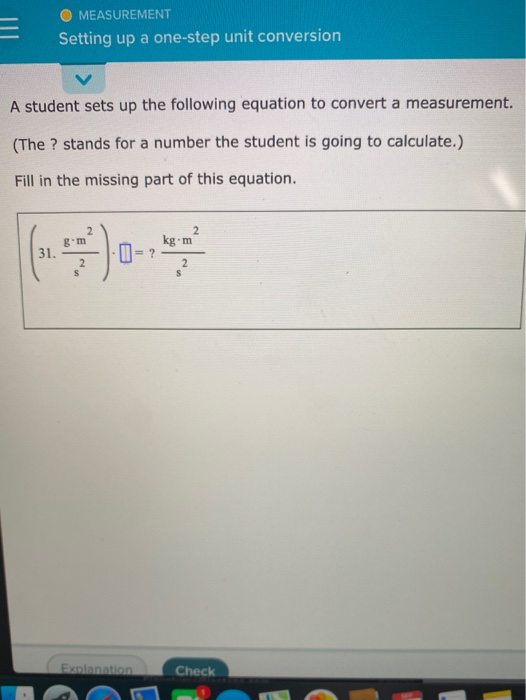 Solved MEASUREMENT Setting up a one-step unit conversion A | Chegg.com