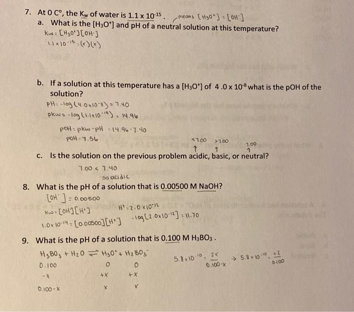Solved Can you help me solve number 7 part a and 9 for me | Chegg.com