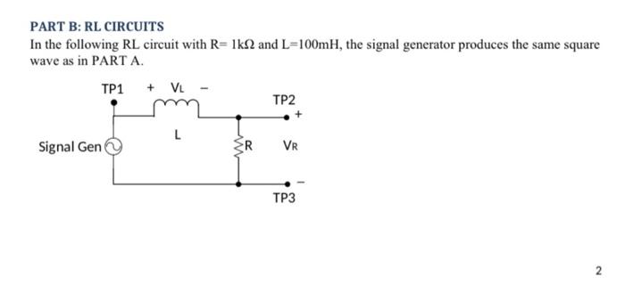 Solved PART B: RL CIRCUITS In the following RL circuit with | Chegg.com