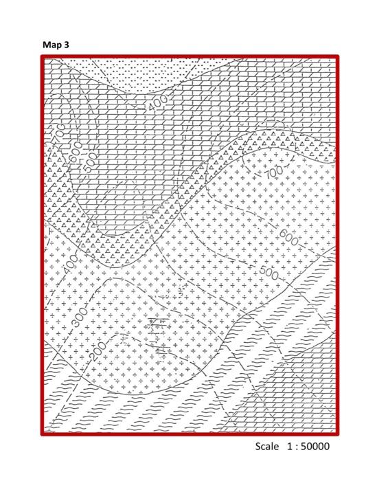 Solved Examples of map reading for inclined beds The | Chegg.com
