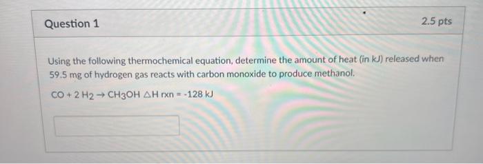 Solved Using The Following Thermochemical Equation
